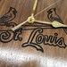 St. Louis Cardinals Wooden engraved clock 12''