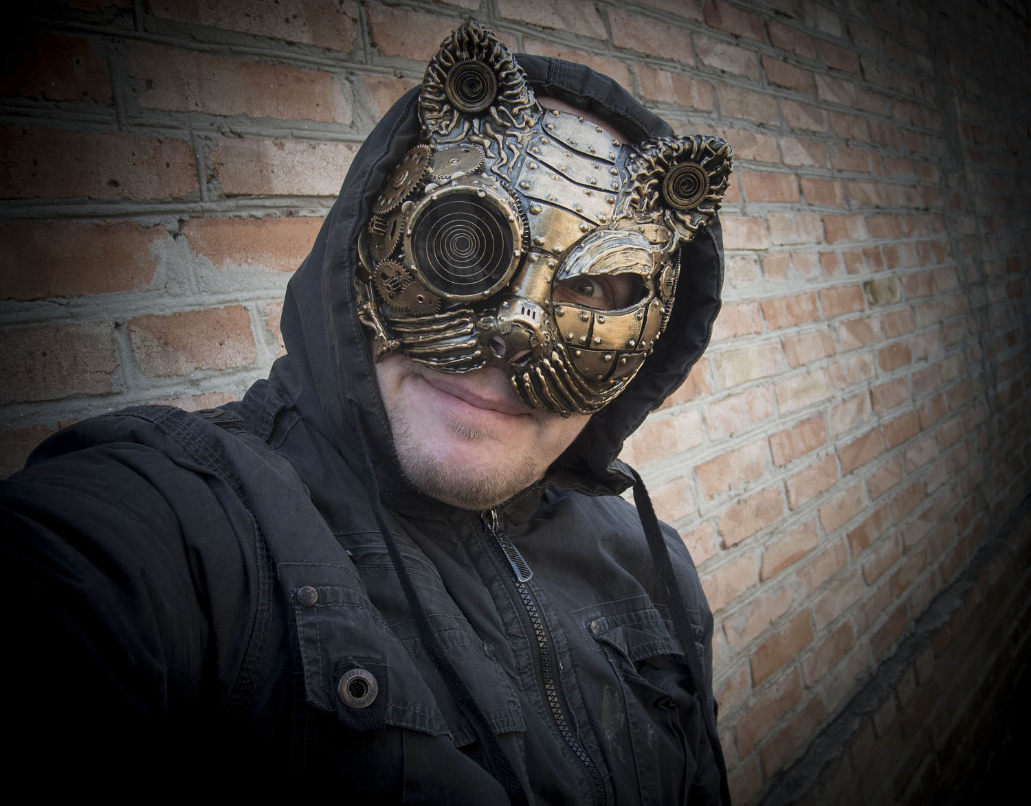 steampunk techno phantom mascarade mask Cat Halloween