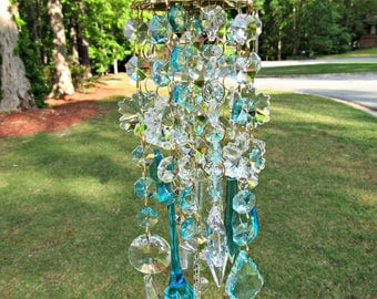 Crystal Wind Chimes Antique Lighting Crystals by CrystalWindChime