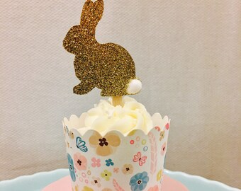 Bunny cake topper | Etsy