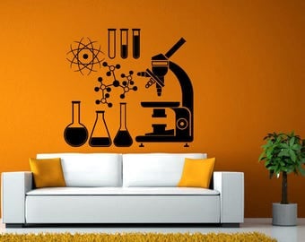Science wall decals | Etsy