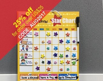 Magnetic chore chart | Etsy