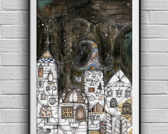 Whimsical wall art | Etsy