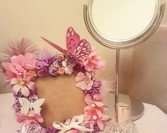 Floral picture frame | Etsy