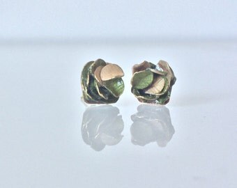 Paper stud earrings | Etsy