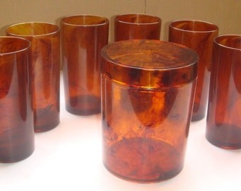 Tortoise shell glass | Etsy