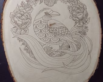 Wood burned art | Etsy