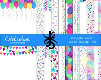Birthday Clipart & Digital Paper