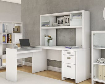 L shaped desk | Etsy