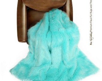 Faux fur bedspread | Etsy