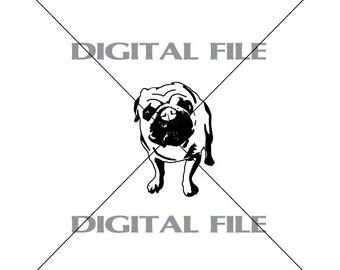 Pug svg | Etsy