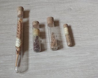 Vintage glass vials | Etsy