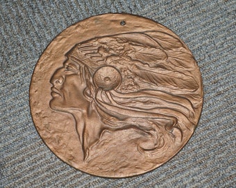 Indian wall plaque | Etsy