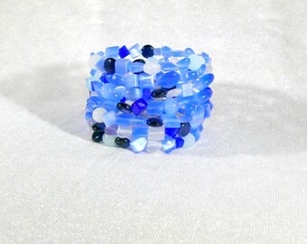 Wide silver bangle | Etsy