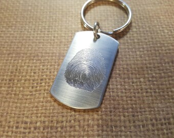 Fingerprint engraved | Etsy