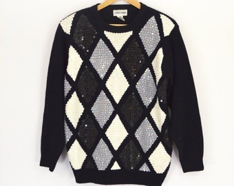 Harlequin sweater | Etsy