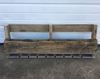 Barn wood wine rack | Etsy