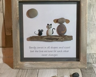 Pebble art animals | Etsy