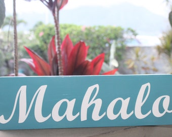 Mahalo sign | Etsy