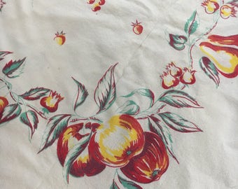 Apple tablecloth | Etsy