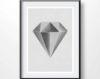 Diamond poster | Etsy