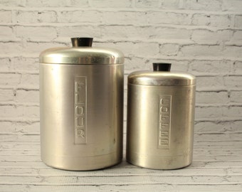 Silver canister set | Etsy