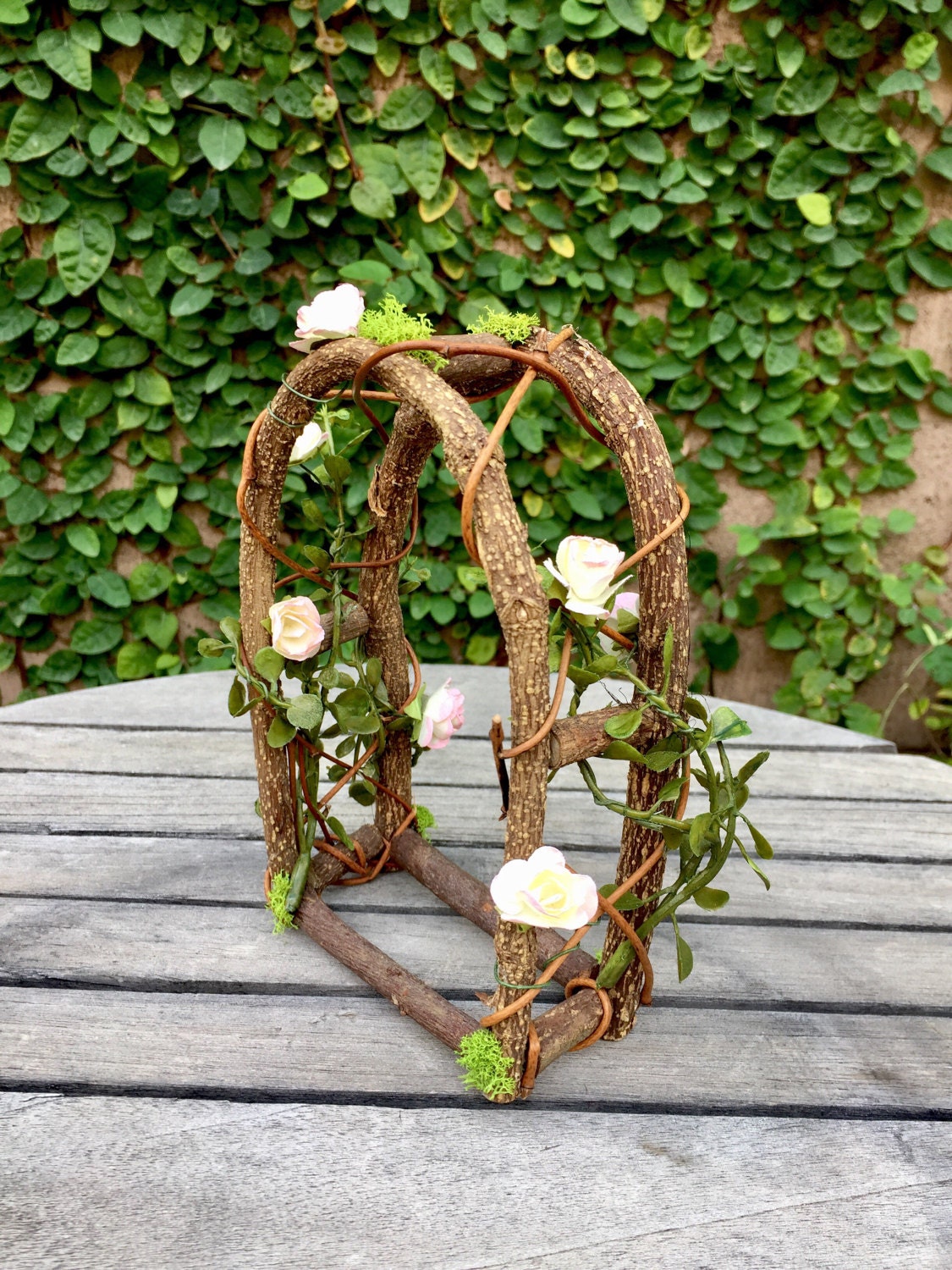 Miniature garden arch dollhouse trellis fairy garden arch