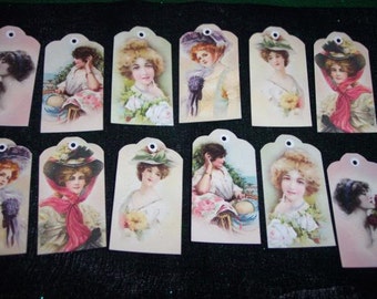 Victorian gift tags | Etsy