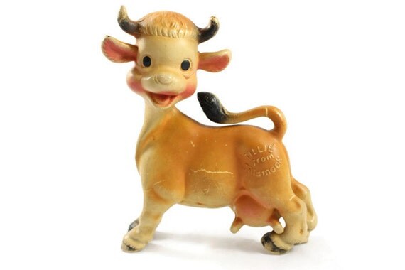 RARE 1956 Tillie from Tillamook Rubber Cow Toy Vintage