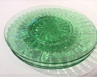 Vintage glass plates | Etsy