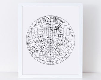 White world map | Etsy