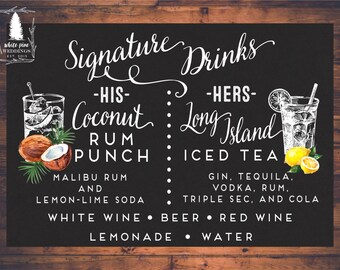 Iced tea sign | Etsy