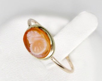 Unique carved shell ring related items | Etsy