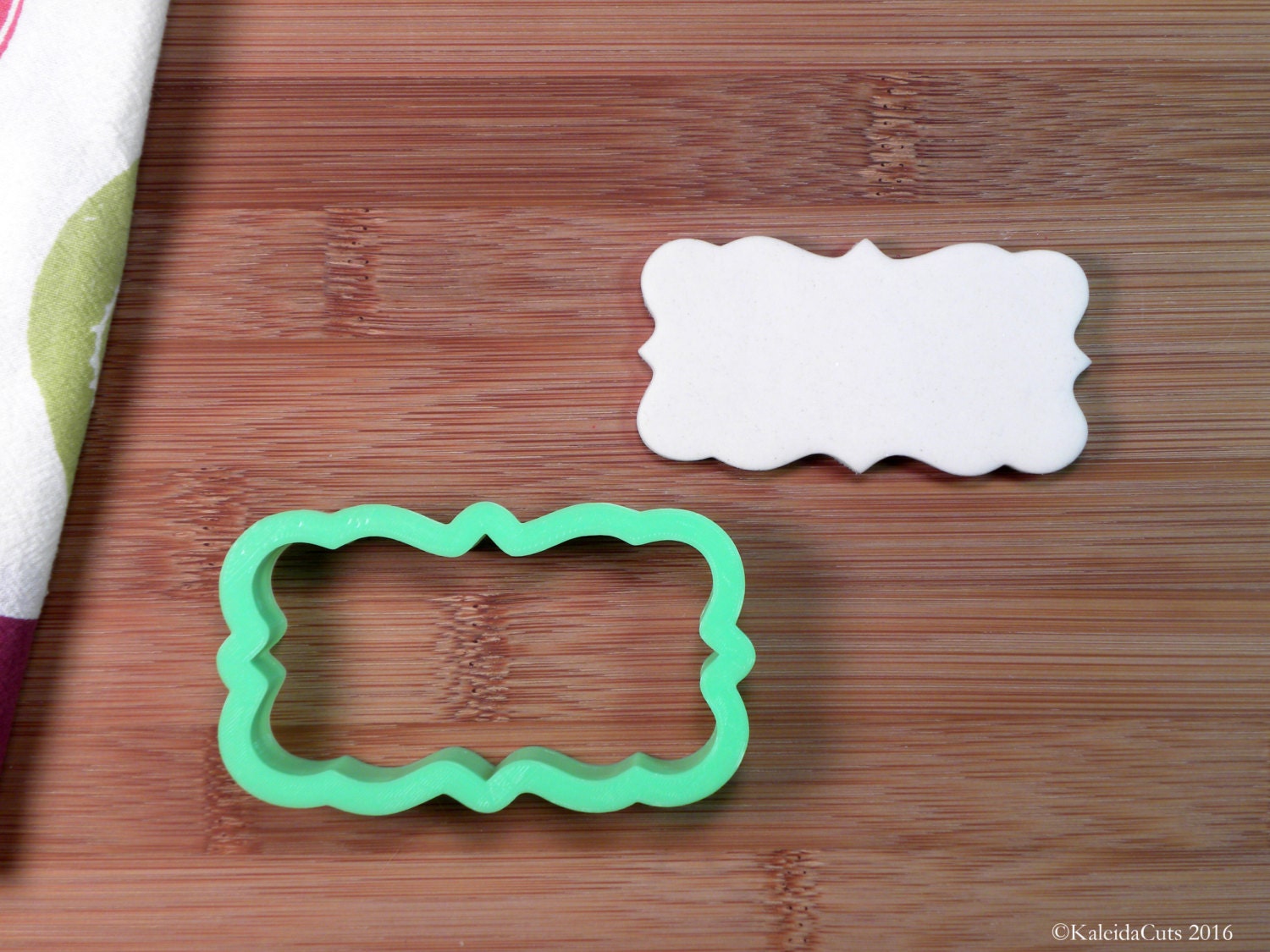 Heidi Plaque Cookie Cutter. Plaque Cookie Cutter. 3D Printed.