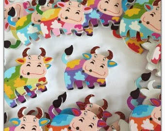 Cow buttons | Etsy
