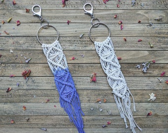 Macrame keychain | Etsy