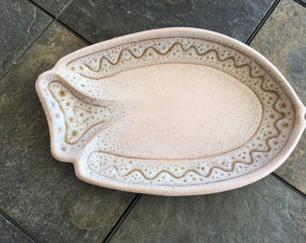 Pottery fish plate | Etsy