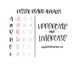BUNDLE & Save Hand Lettering Practice Sheets 10 Ways to