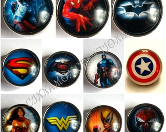 Superhero button | Etsy