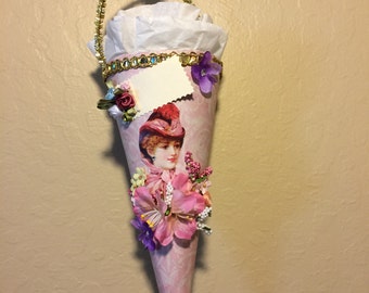 Victorian paper cone | Etsy