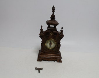 Clock keychain Prague clock key ring Clock jewelry Steampunk