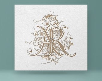 Wedding Monogram Wedding Logo DIY wedding wedding initials