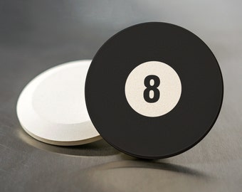 Billiards coasters | Etsy