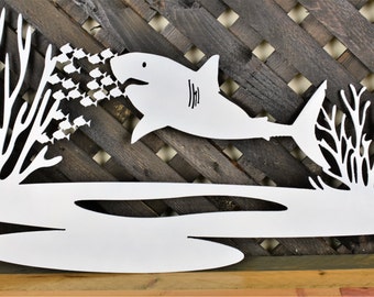 Ocean metal art | Etsy