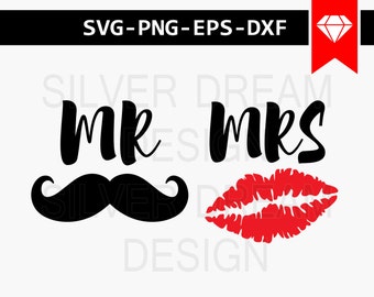 Mr and mrs clipart | Etsy