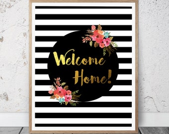 Welcome home print | Etsy