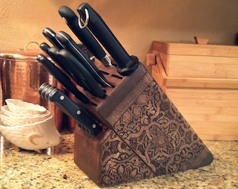 Knife block | Etsy