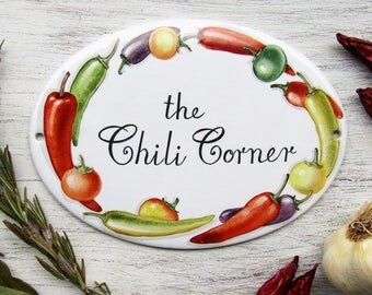 Chili pepper kitchen | Etsy