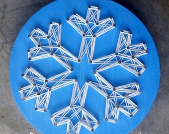 Snowflake string art | Etsy