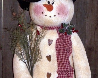 Primitive snowman | Etsy
